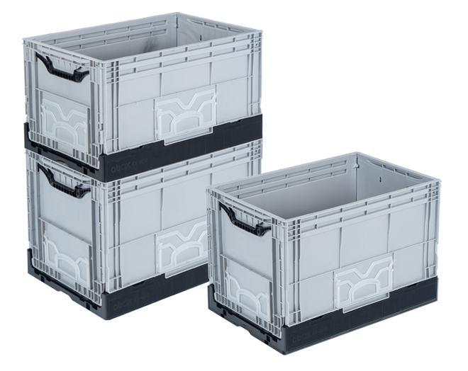 Plastic Carrying Crates - KX-4640 Plastic Foldable Crates | Durable ...